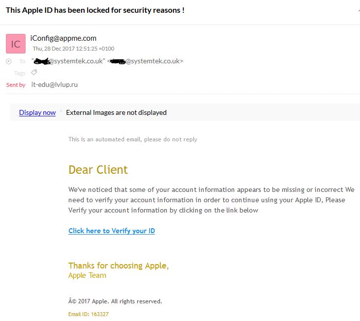 Fake Emails From It-edu@lvlup.ru